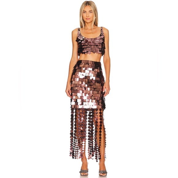 Jonathan Simkhai | Skirts | New Jonathan Simkhai Lucee Pailletteembellished Highwaisted Skirt In ...